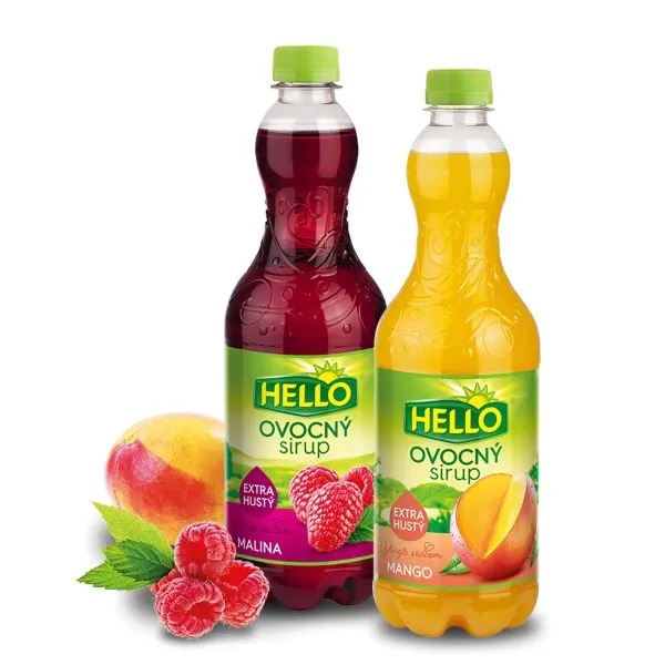 Extra husté ovocné sirupy HELLO - Zdravá voda